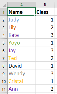 Quickly filter cells by the font color in Excel