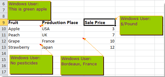 Quickly format all comments based on a comment in Excel