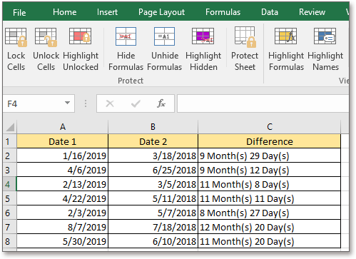 Quickly highlight cells with hidden formulas in Excel