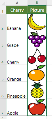 Quickly insert multiple pictures into cells based on cell value in Excel