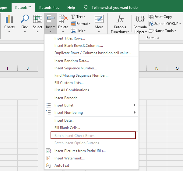 Quickly Insert Multiple Checkboxes At Once In Excel