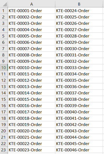 Quickly Create And Insert Unique Sequential Numbers In Excel