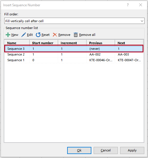 Quickly Create And Insert Unique Sequential Numbers In Excel
