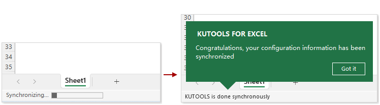 Easily synchronize Kutools configuration information between devices ...