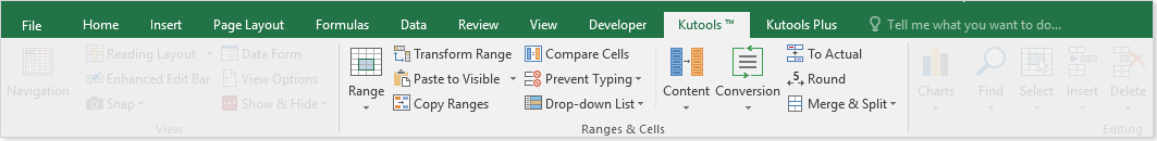 Kutools - Combines More Than 300 Advanced Functions and Tools for Microsoft Excel