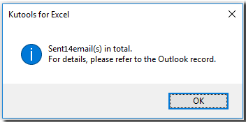 Easily create mailing list and send emails in Excel
