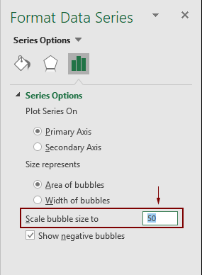 Easily create a matrix bubble chart in Excel