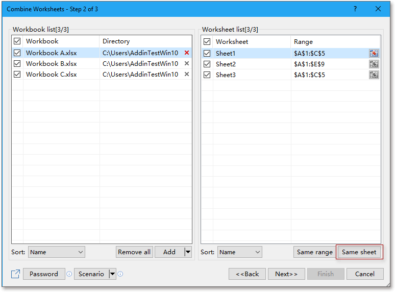 Quickly combine multiple worksheets / ranges from workbooks into one ...