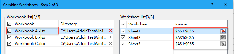 Quickly combine multiple worksheets / ranges from workbooks into one ...