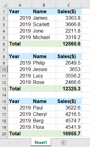 Quickly combine multiple worksheets / ranges from workbooks into one ...
