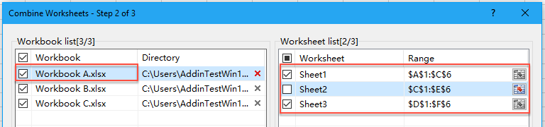 Quickly combine multiple worksheets / ranges from workbooks into one ...