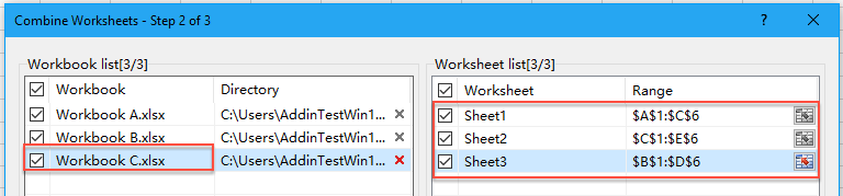 Quickly combine multiple worksheets / ranges from workbooks into one ...