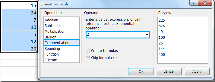 Quickly apply mathematical operations without using formula in Excel