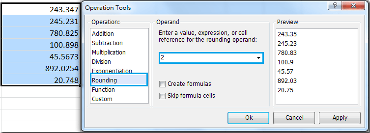 Quickly apply mathematical operations without using formula in Excel