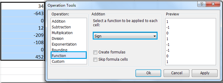 Quickly apply mathematical operations without using formula in Excel