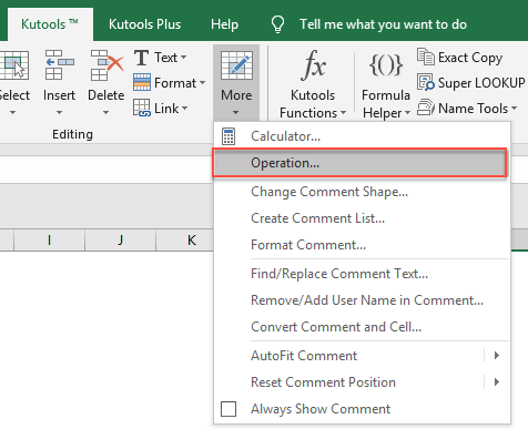 Quickly apply mathematical operations without using formula in Excel