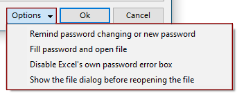 Manage Excel workbook passwords used to open files for combining and ...