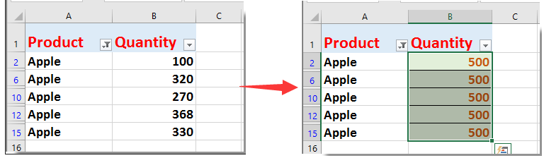 Quickly Copy Data And Paste Into Only Visible Cells Filtered List In Excel