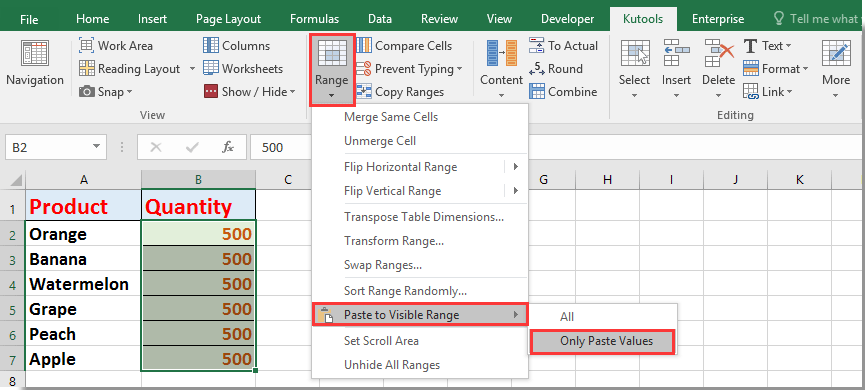 Quickly Copy Data And Paste Into Only Visible Cells Filtered List In 