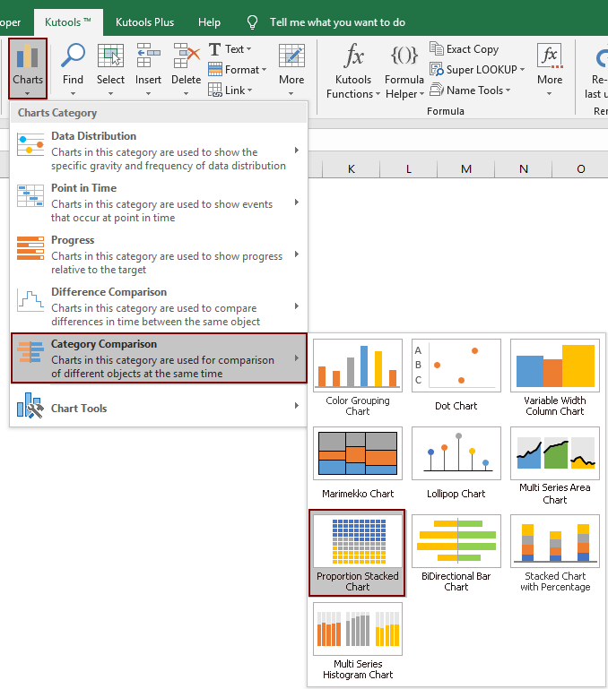 Easily Create A Proportion Stacked Chart In Excel