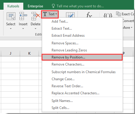 Quickly remove or delete characters from beginning / end of text strings in Excel