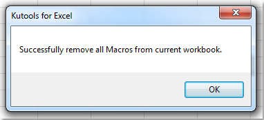 Quickly remove all Macros within worksheet or workbook in Excel