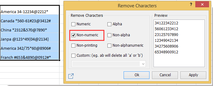 Quickly remove numeric, alphabetic, non-printable or alphanumeric ...