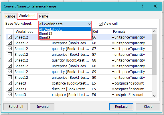 Quickly Replace Or Change Names In Formulas With Cell Reference In Excel quickly-replace-or-change-names-in-formulas-with-cell-reference-in-excel