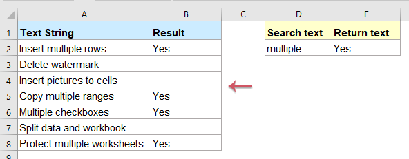 Check If A Cell Contains A Specific Text Then Return Value In Another Cell In Excel