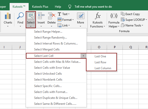 Quickly Select Last Cell Of Used Range Or Last Cell With Data Of Last 