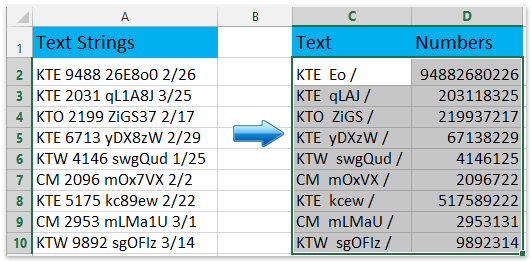 Quickly split cell contents by space / newline / comma / period or ...