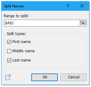 Quickly split or separate first, middle and last names of full name in ...
