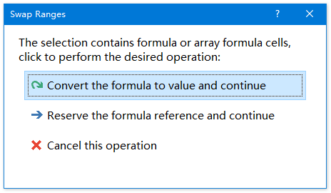 Easily Swap Cells, Rows, Columns or Ranges in Excel