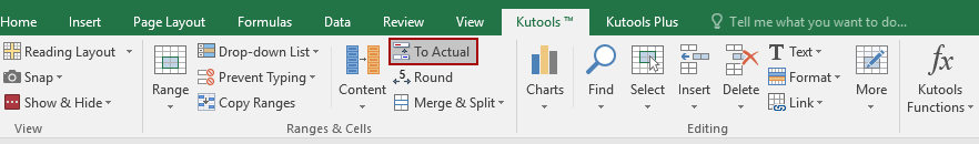Easily replace formulas with calculated values/results in cells in Excel
