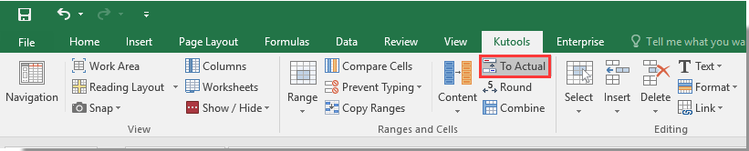 Easily replace formulas with calculated values/results in cells in Excel