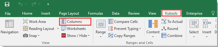 Quickly Toggle All Hidden Columns To Be Visible Or Invisible In Excel