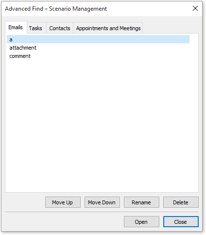 Advanced search email and save custom search in Outlook
