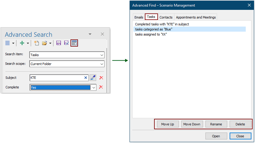 Easily search tasks with one or multiple criteria in Outlook