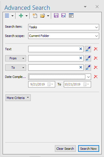 Easily search tasks with one or multiple criteria in Outlook