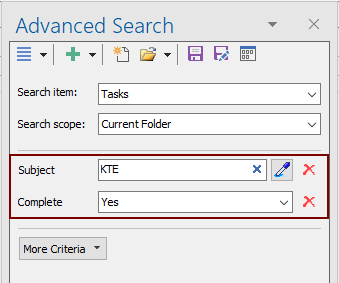 Easily search tasks with one or multiple criteria in Outlook