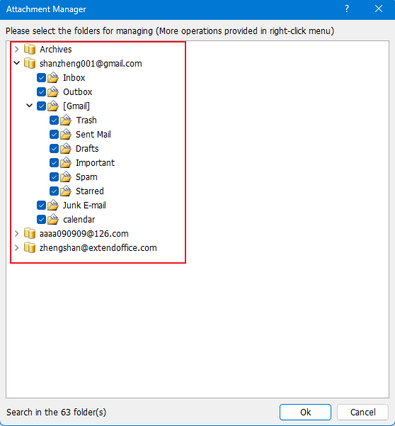Attachment Manager: Save/delete/compress/detach all attachments in Outlook