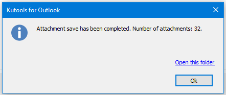 Attachment Manager: Save/delete/compress/detach all attachments in Outlook