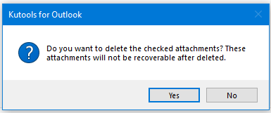 Attachment Manager: Save/delete/compress/detach all attachments in Outlook