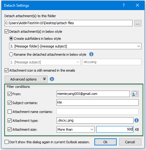 Attachment Manager: Save/delete/compress/detach all attachments in Outlook