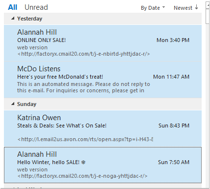 Easily mass reply to multiple received emails at once in Outlook