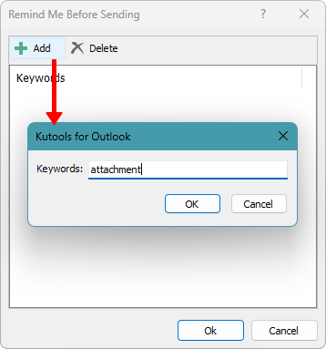 Pop up a reminder based on specific text when forgetting attachments in ...