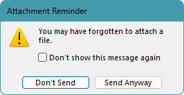 Pop up a reminder based on specific text when forgetting attachments in ...