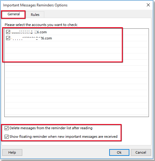 Reminder when receiving important emails in Outlook
