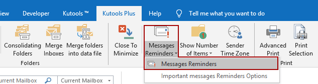 Reminder when receiving important emails in Outlook