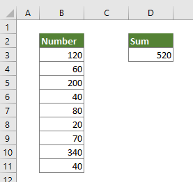 Easily find all combinations that equal a given sum in Excel